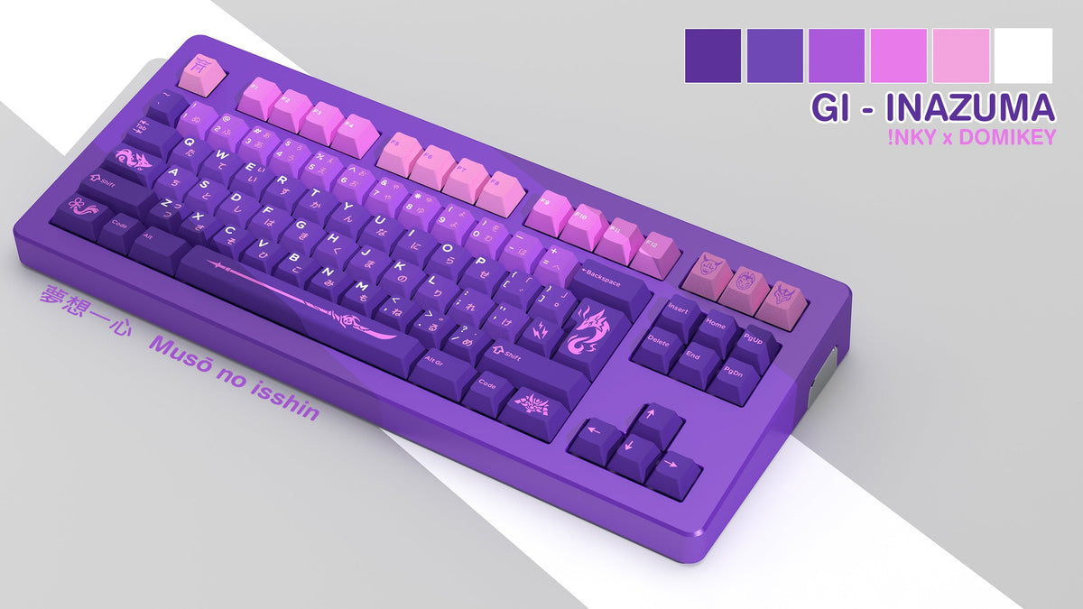 [GBEXTTRA] INKY STUDIO x Domikey INAZUMA THEME CHERRY PROFILE KEYCAPS ...