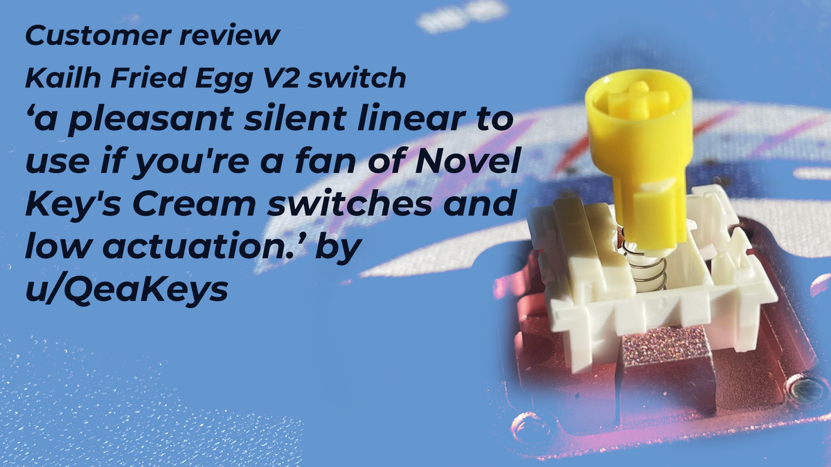 [CUSTOMER Review] Kailh Fried Egg V2 Switch Review – KPrepublic