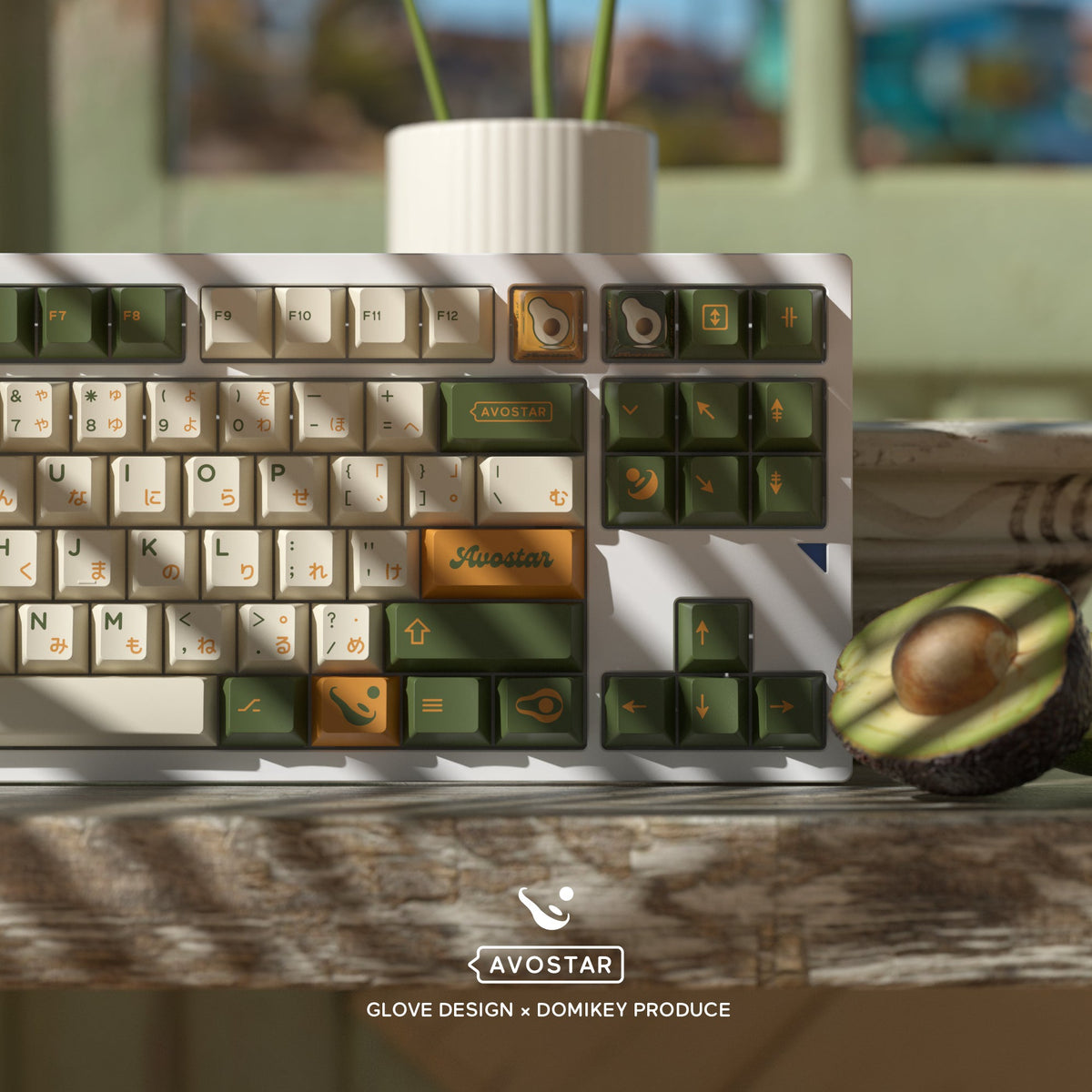 GLOVE x Domikey Avostar Keycaps Cherry profile ABS Doubleshot – KPrepublic