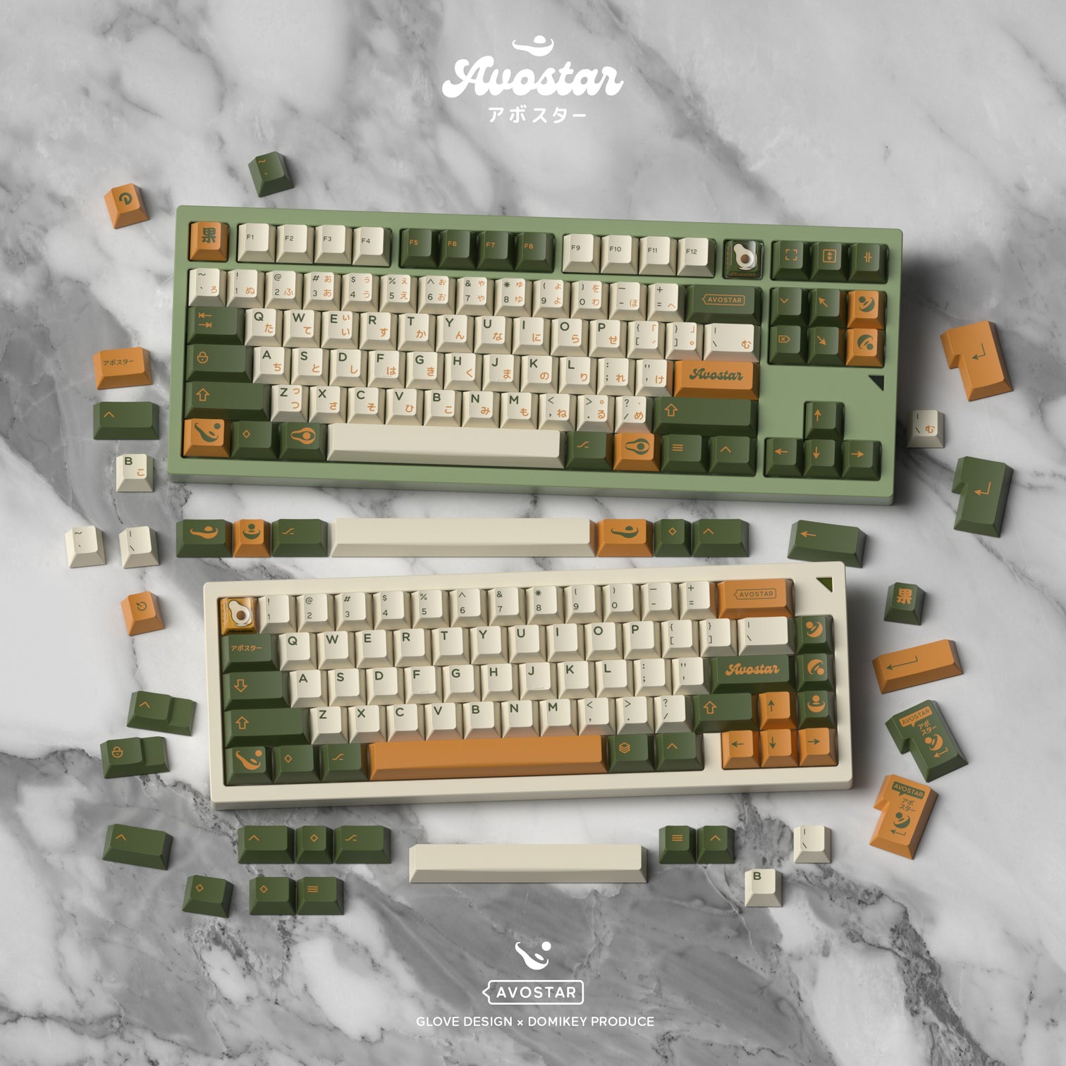 [Pre-order] GLOVE x Domikey Avostar Keycaps – KPrepublic