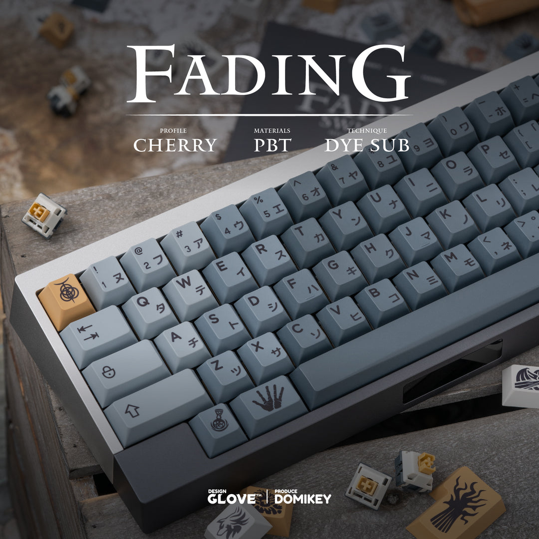 Domikey x GLOVE Fading Dye-sub Cherry profile keycaps – KPrepublic