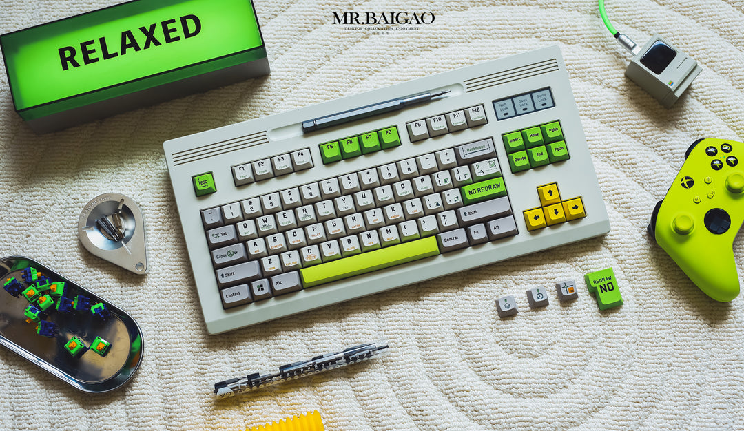 [KPICPRE] HIfiFox x Domikey Retro NO REDRAW R2 keycaps cherry profile ...