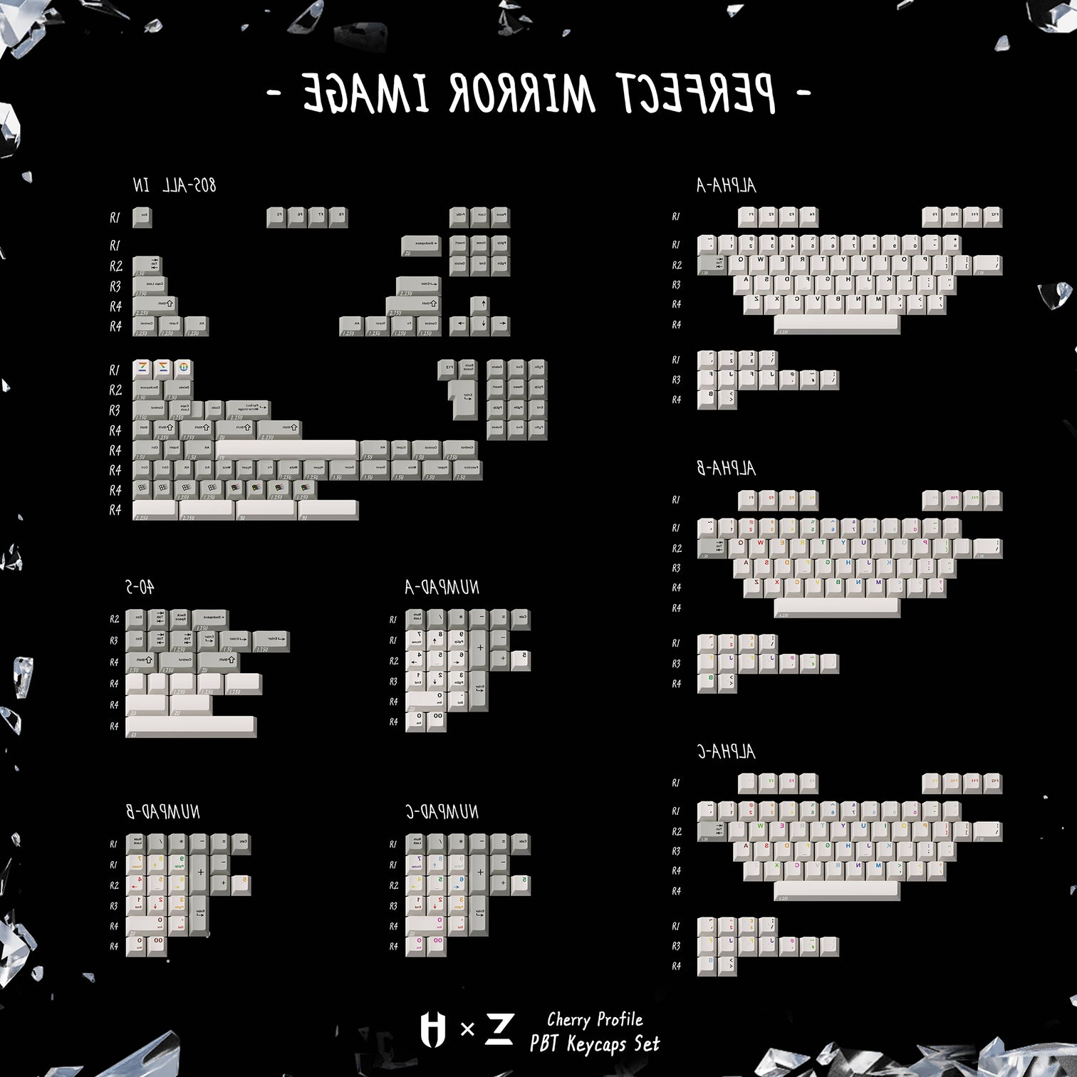 [CLOSED][GB] ZERO-G x Hammer works MIrror Image Cherry profile PBT Dye – KPrepublic