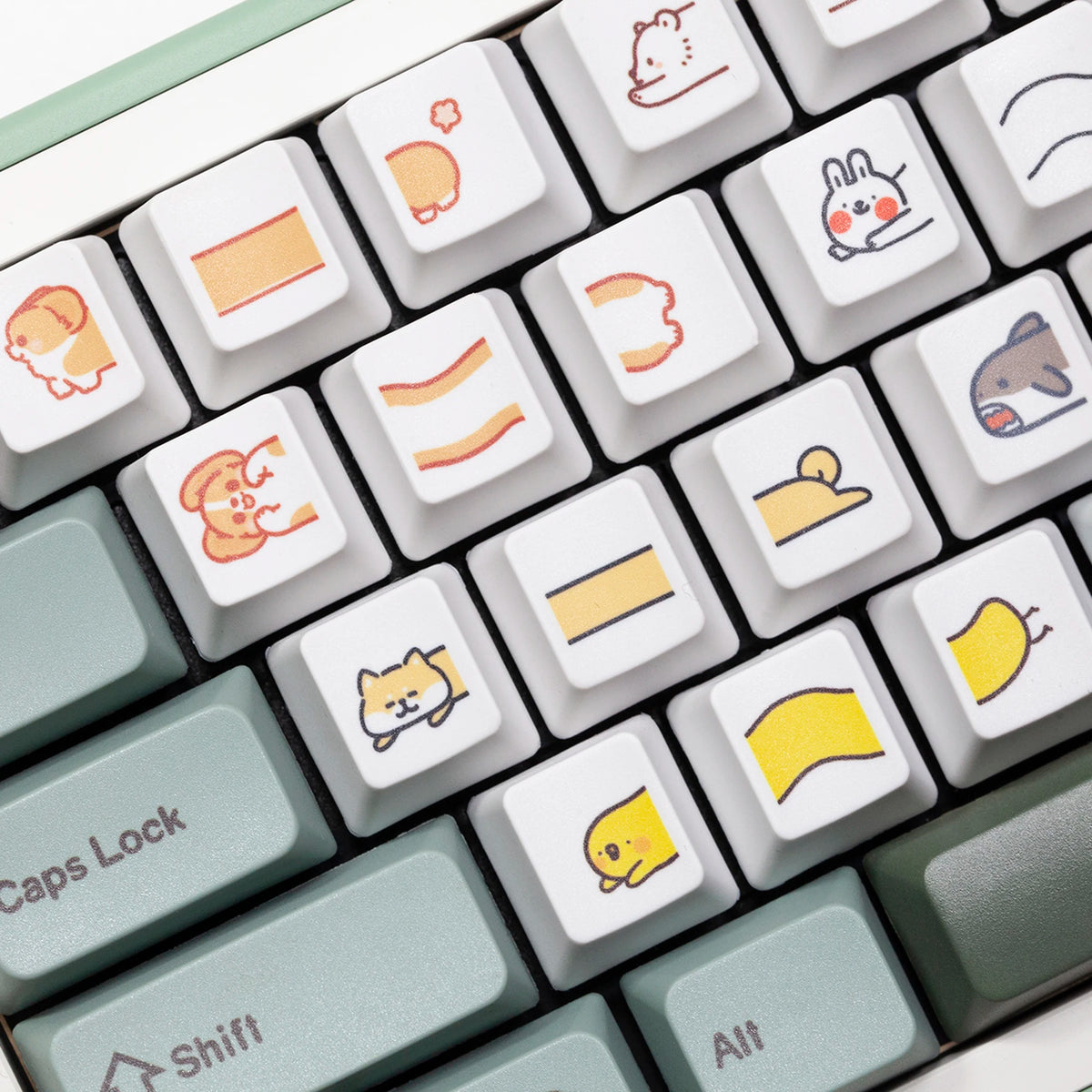 Cute Little Puppy Keycap Meme Keycap Dye Subbed keycaps for mx stem Ga ...