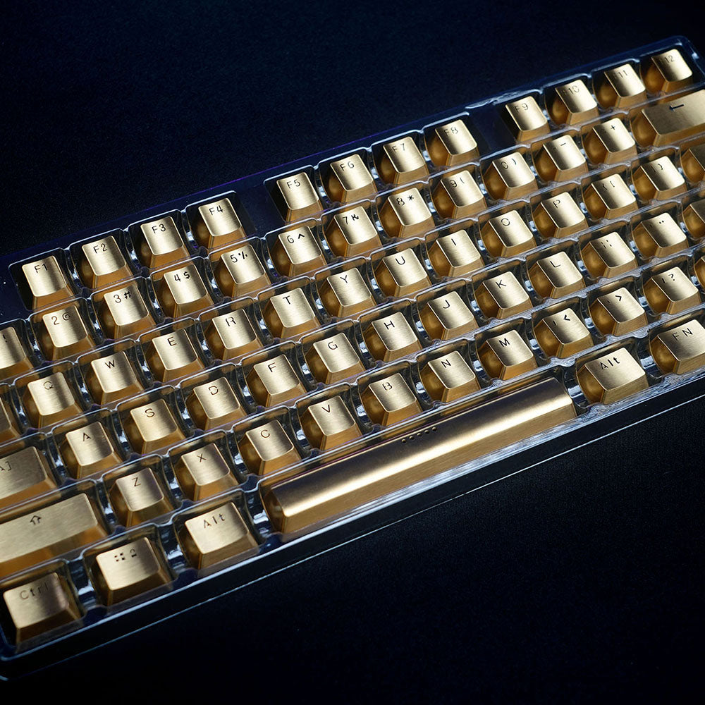 Teamwolf Stainless Steel MX Keycap 104 Metal Keycap for Mechanical Key ...