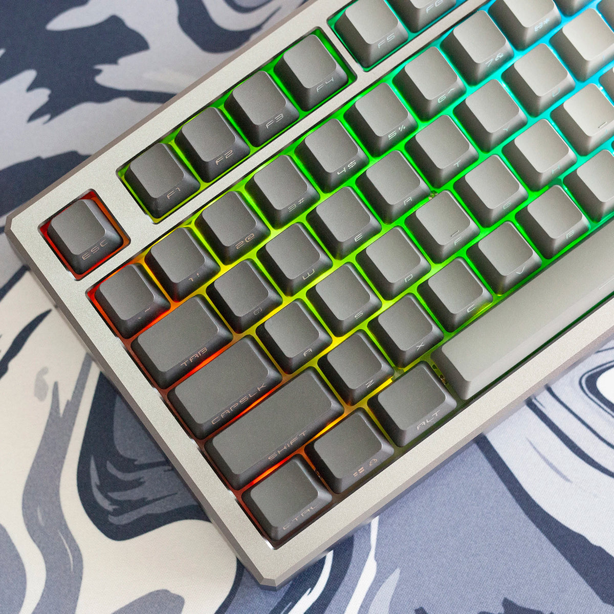 Dark Shadow Gradient Keycap Dip Dye Doubleshots PBT for keyboard 87 tk ...