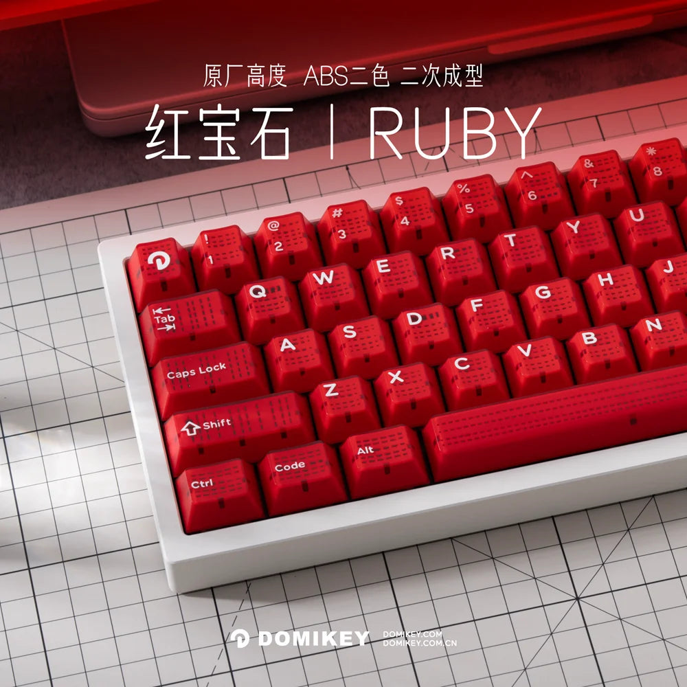 Domikey Ruby Cherry Profile abs doubleshot backlit keycap for mx keybo ...