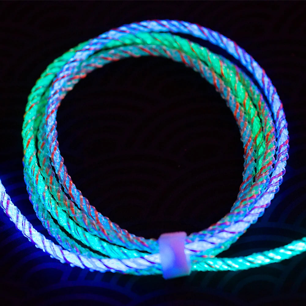 Everglide RGB Light Cable Flow Luminous Cable USB for Mechanical Keybo ...