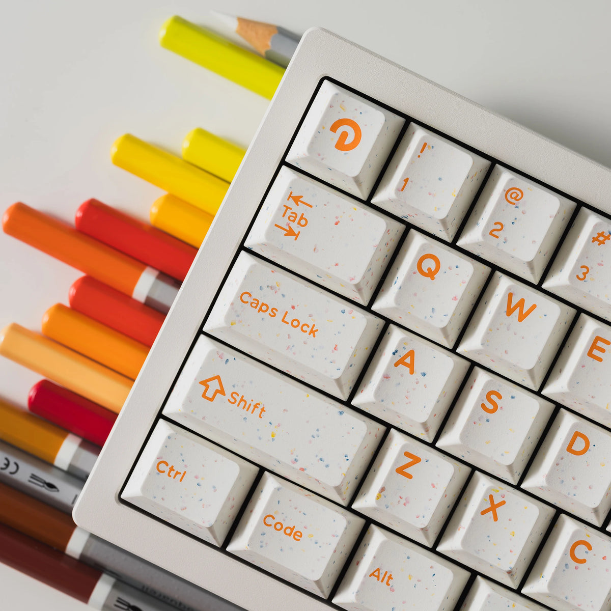 Fennie x Domikey Terrazzo Keycap Cherry Profile ABS Doubleshots Set fo ...