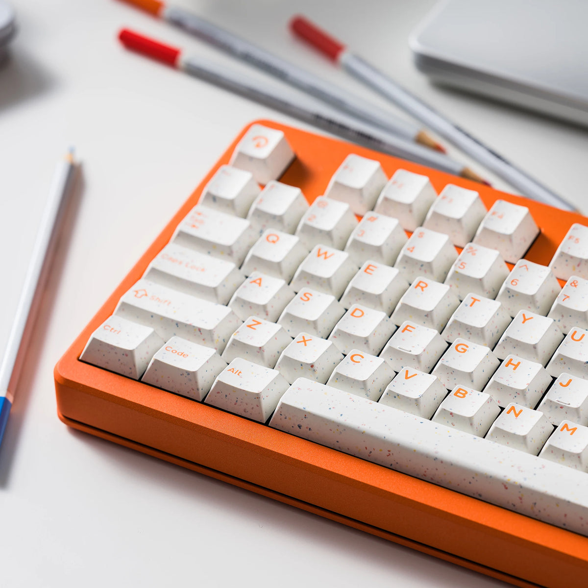 Fennie x Domikey Terrazzo Keycap Cherry Profile ABS Doubleshots Set fo ...