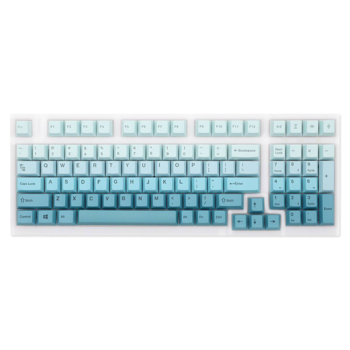GKs gradient color Keycap Dye Subbed Keycap Set Cherry Profile Thick P ...