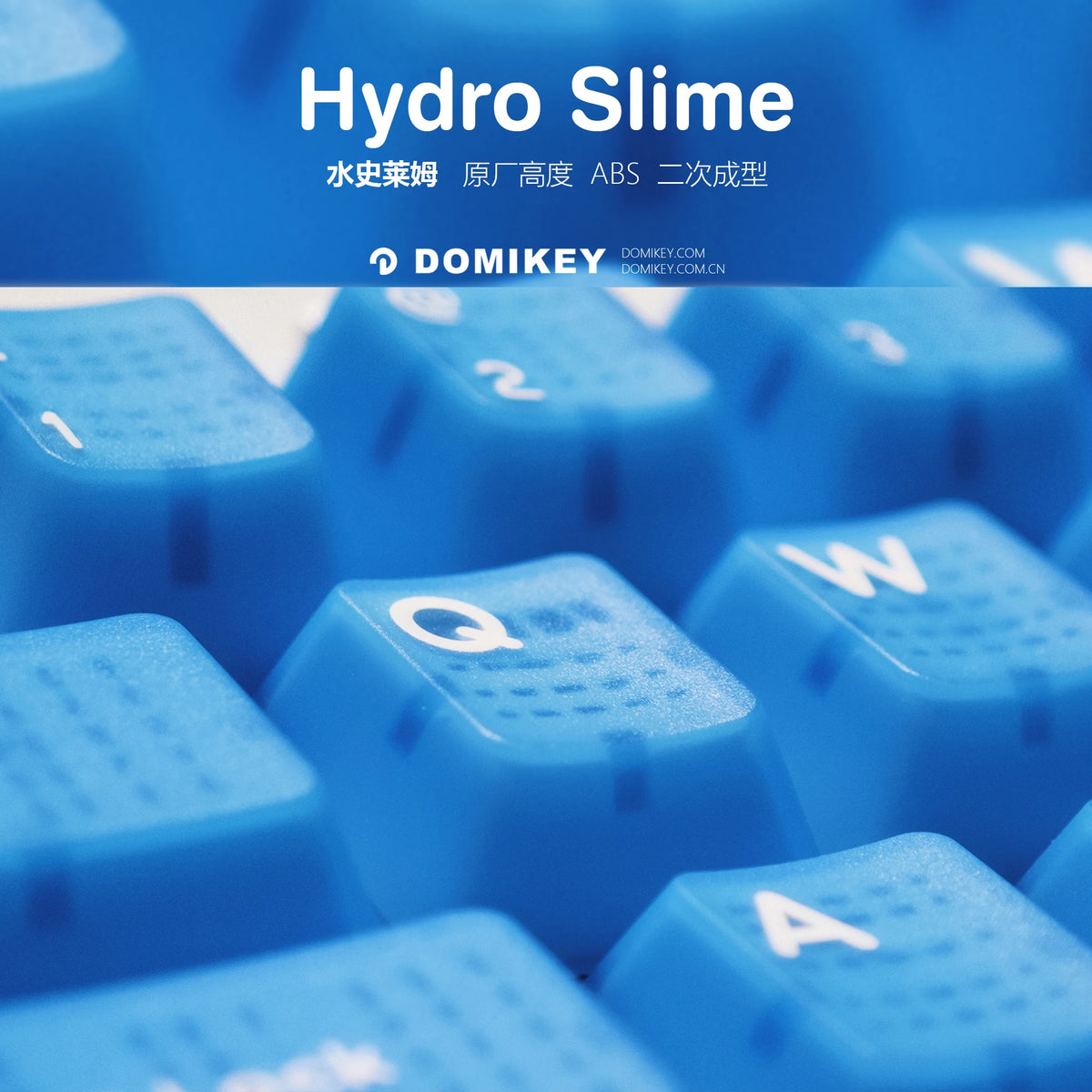 Hififox x Domikey Hydro Slime Cherry Profile ABS Doubleshots Keycap Se ...