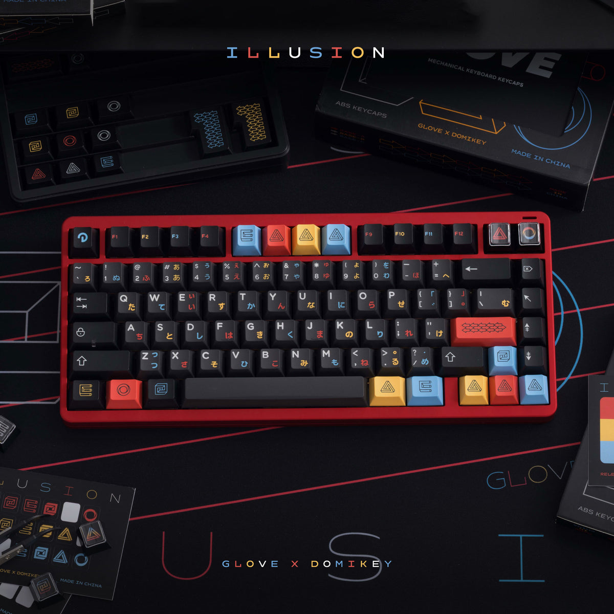 [CLOSED][GB] GLOVE x Domikey Illusion Keycaps Cherry Profile ABS Doubl ...