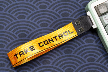 Latenpow Take Control Nylon Strap for Gaming mechanical keyboard Black ...