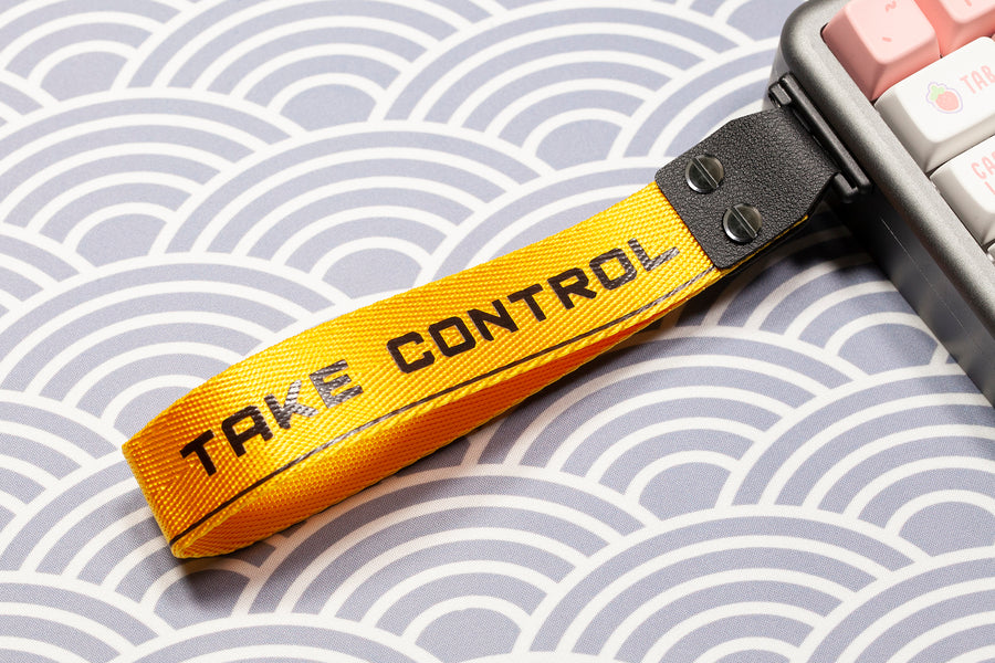 Latenpow Take Control Nylon Strap for Gaming mechanical keyboard Black ...