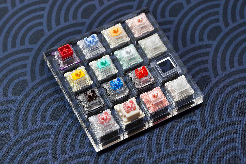 Magnetic switch tester with acrylic base blank keycaps with TTC Magnet ...