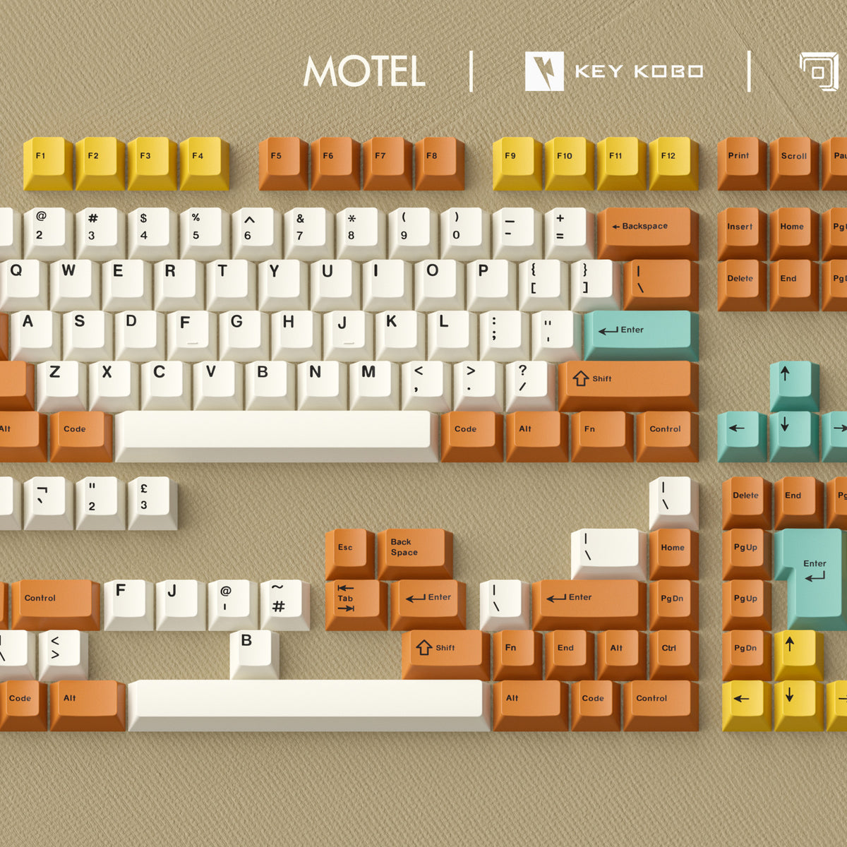 [CLOSED][GB] Fullstop studio x Key Kobo Motel theme Keycaps ABS Double ...