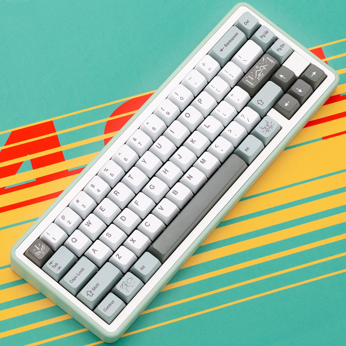 INKC65 Kit 65% Mechanical Keyboard Kit CNC Anodized Aluminum Case Elec ...