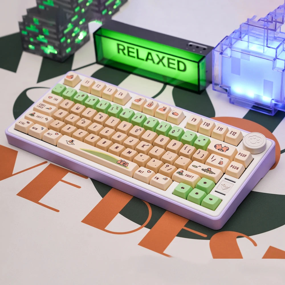 KPREPUBLIC Capybara Keycap Dye Subbed Cute Keycap thick PBT MDA for Me ...