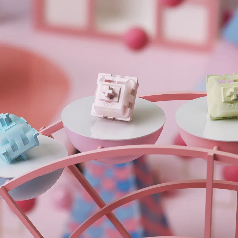 KTT Macaron Switch Linear Tactile MX switch 43g 48g 55g 63g for Mechan ...