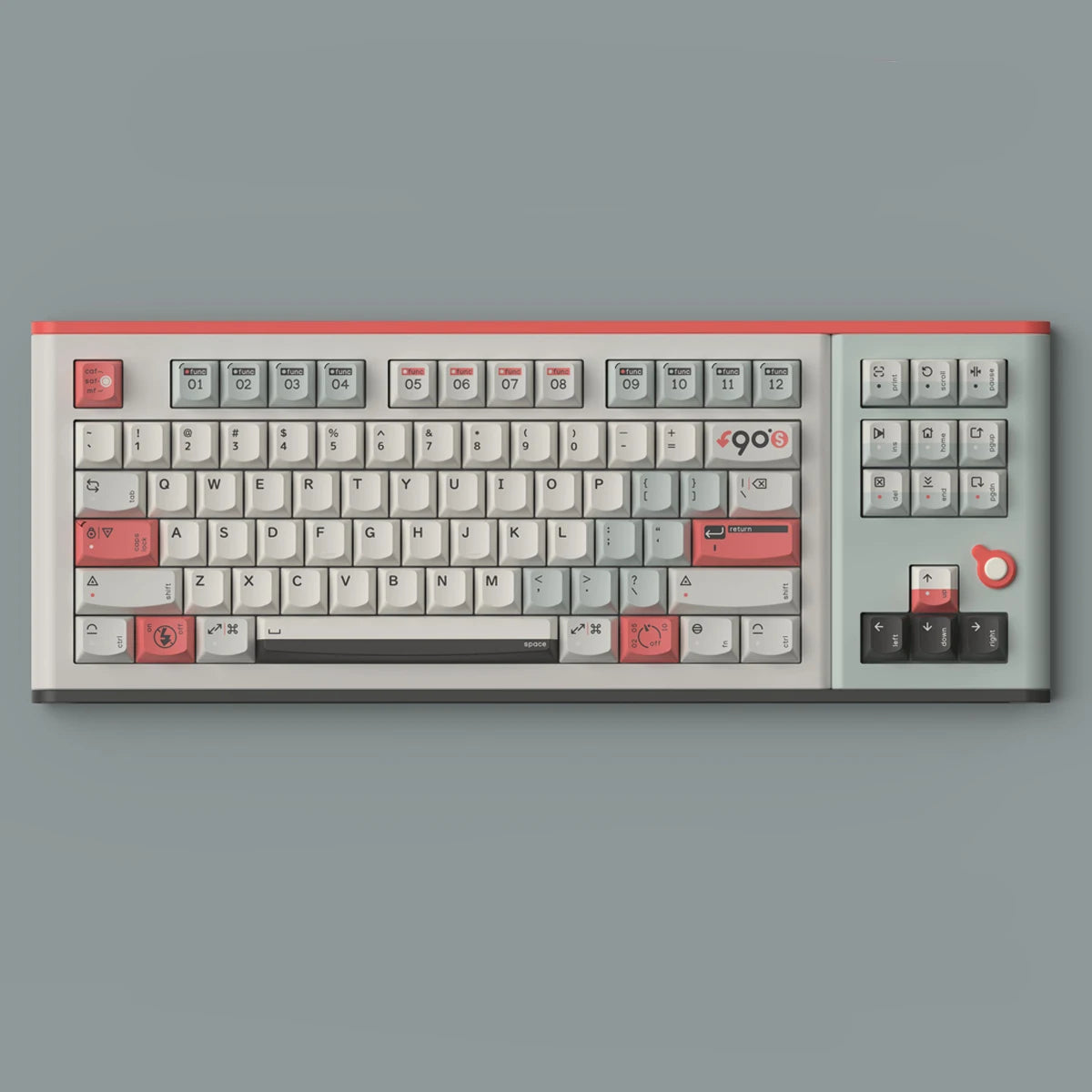 KeyTok Smile Profile Turn 90s Dye Subbed Keycap Set PBT for keyboard 8 ...