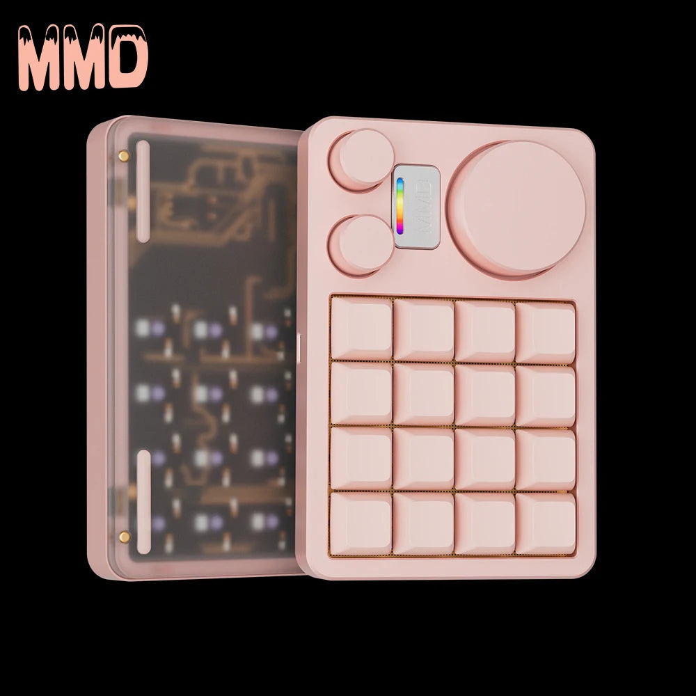 MMD KM16 Keyboard Aluminum Alloy Case with Knob Customized Mechanical ...