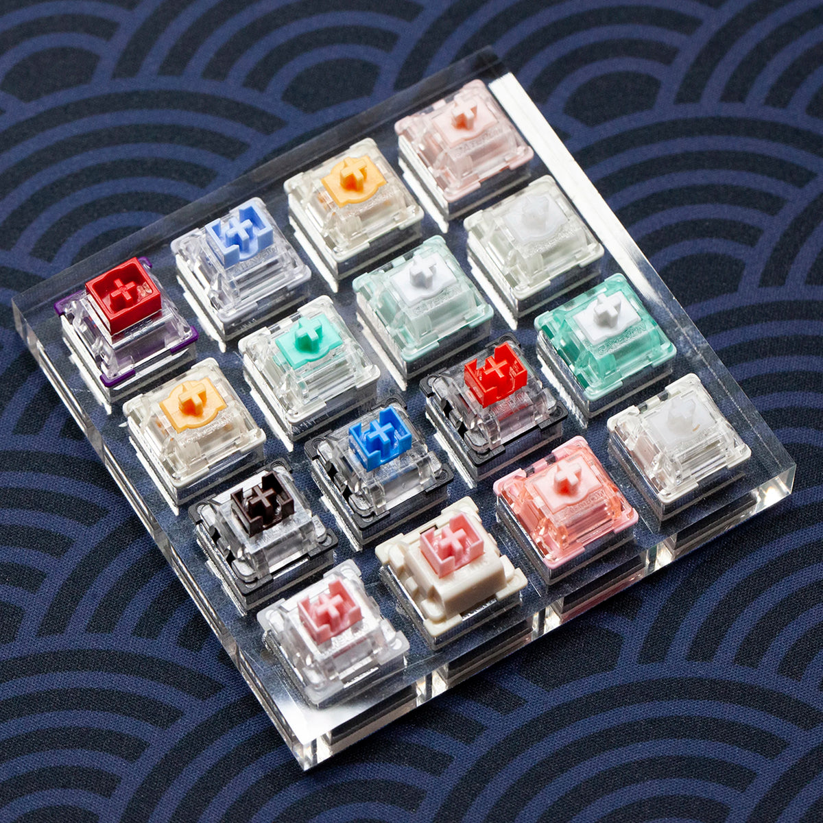 Magnetic switch tester with blank keycaps acrylic base with TTC Magnet ...