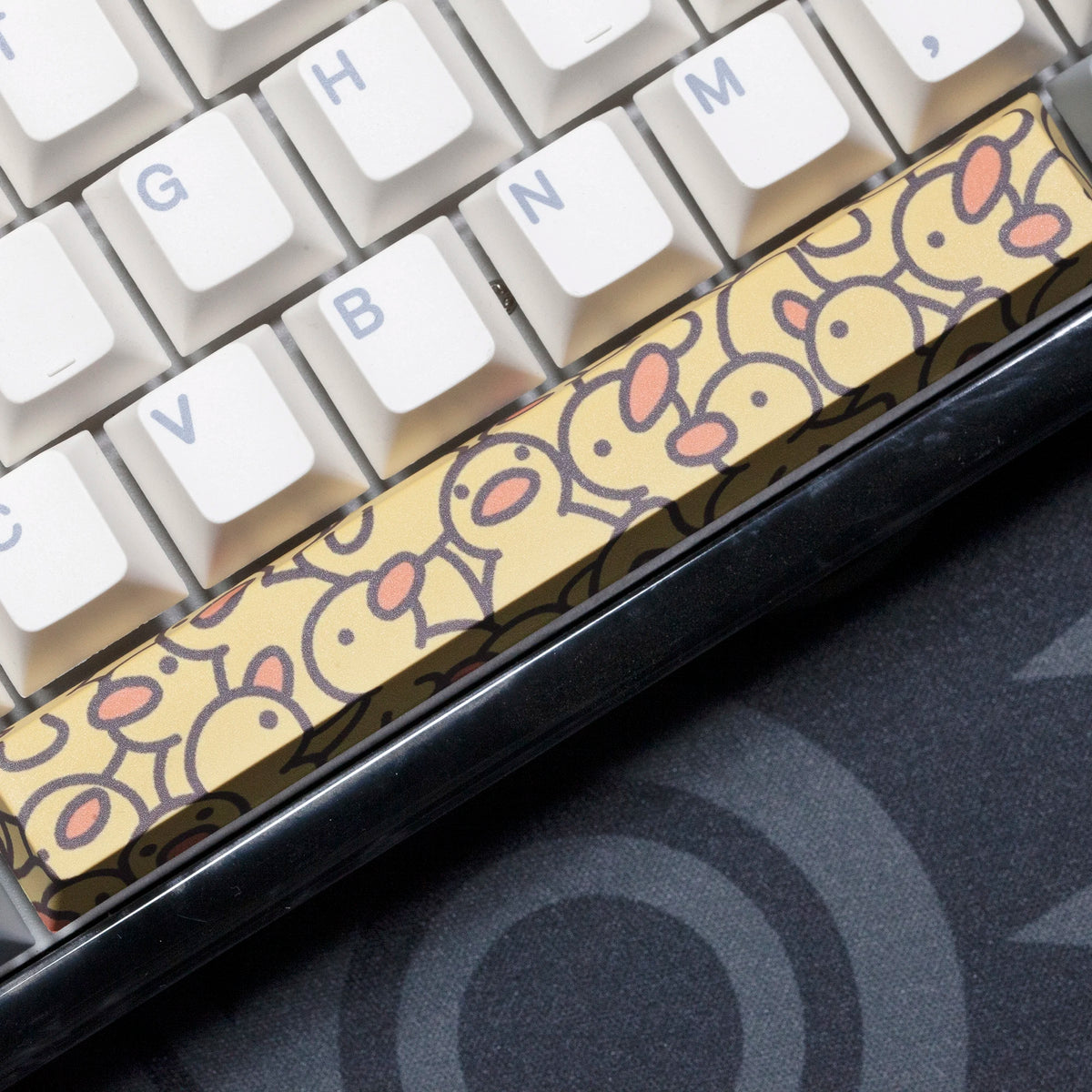 Novelty allover dye subbed Keycaps Yellow Baby Duck Spacebar pbt for G ...