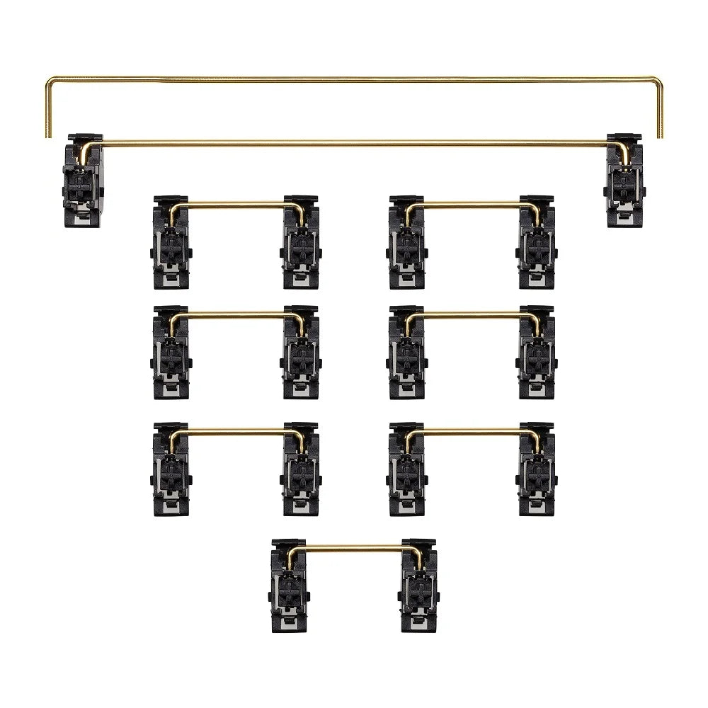 Everglide Panda Plate Mounted Stabilizer V5 Black Knight Gold Plated f ...
