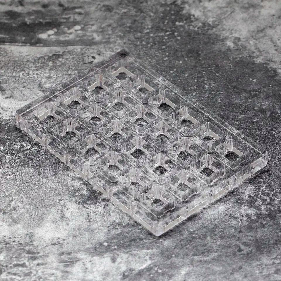 Acrylic Switch Tester 2x2 3x2 4x4 7x7 9x9 clear housing for cherry red ...