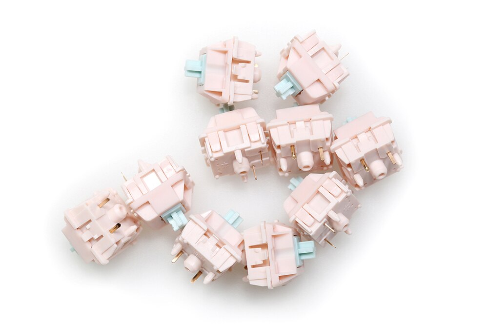 Pink Suger Cube Switch Tactile 5pin RGB SMD 58.5g mx switch for mechan ...