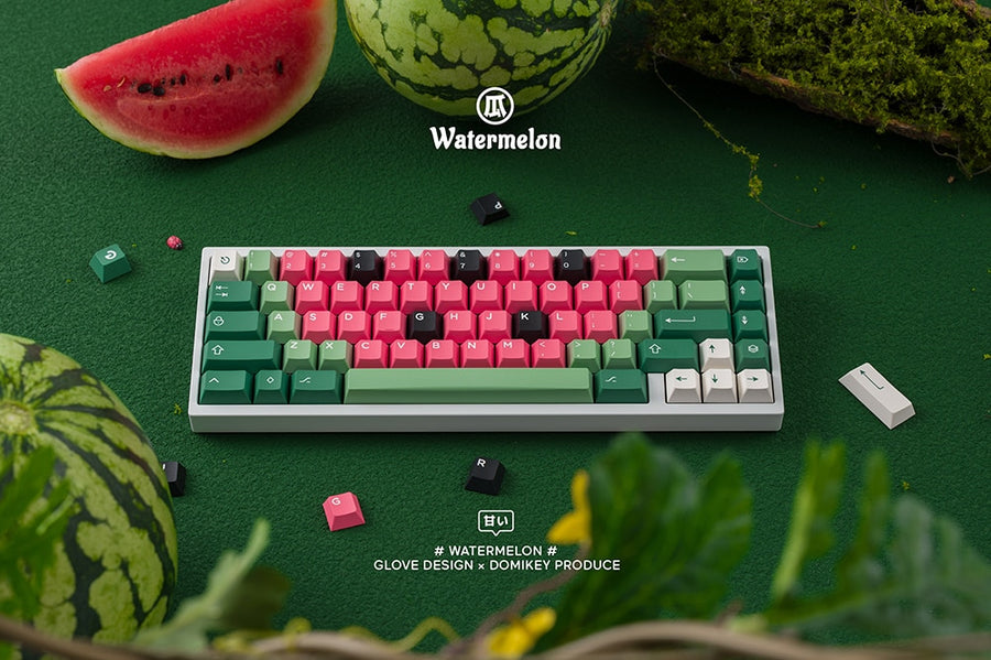 Domikey X Glove Watermelon Keycap Set ABS Doubleshots Cherry Profile f ...