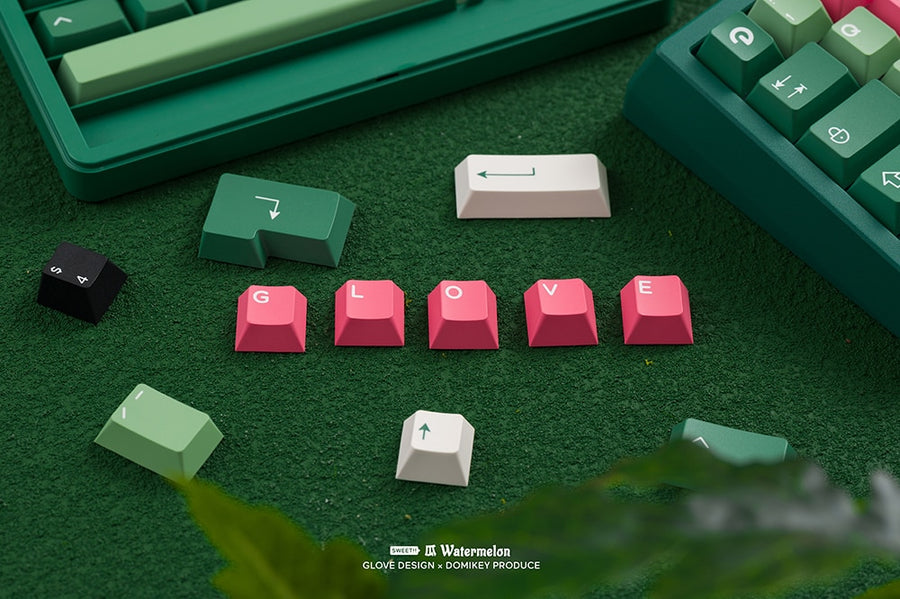 Domikey X Glove Watermelon Keycap Set ABS Doubleshots Cherry Profile f ...