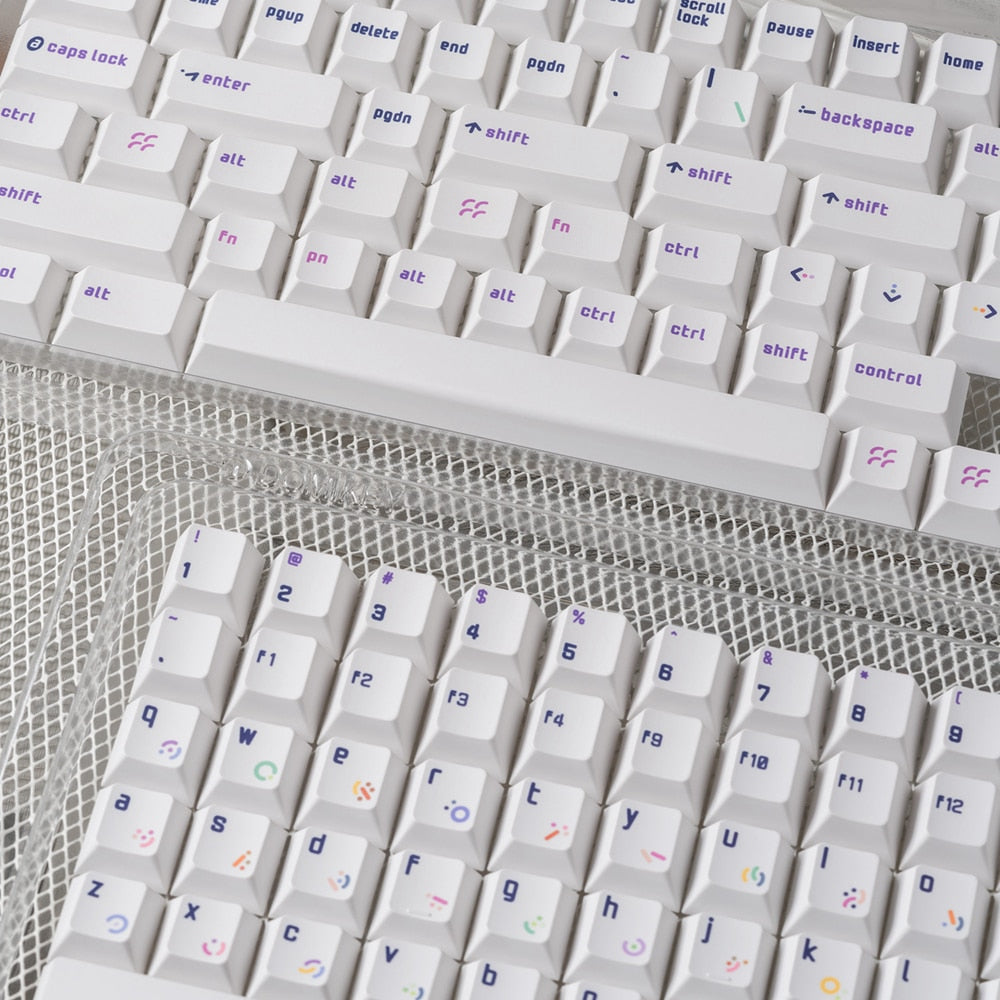 Domikey VIVI Cherry Profile Dye Subbed Keycap Set thick PBT for keyboa ...