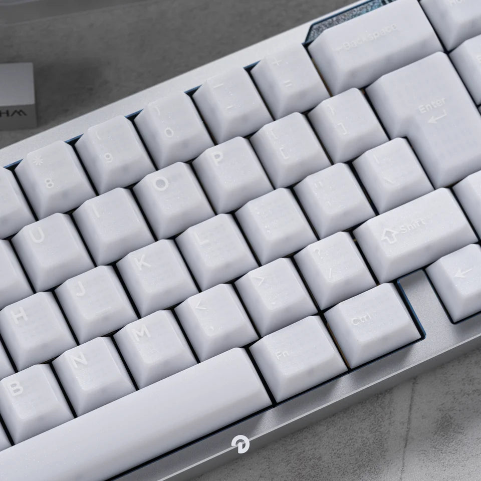 Domikey Pearl Cherry Profile abs doubleshot backlit keycap for mx keyb ...