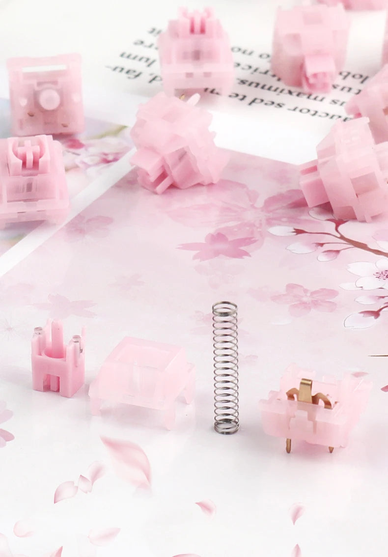 Mage Sakura Switch Linear Switch 45g 51g for Gaming Mechanical Keyboar ...