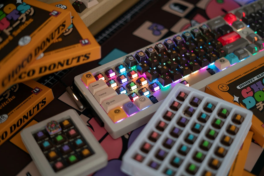 Domikey x GLOVE Chocolate Donut Switch Choco Donuts Switch RGB SMD Lin ...