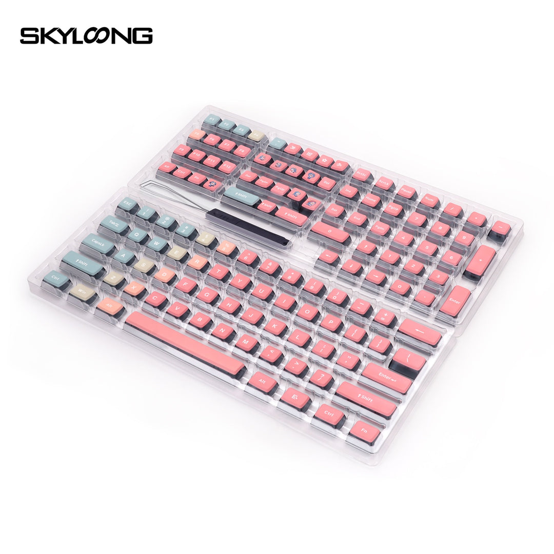 Skyloong Doubleshots and Dye Subbed Back Lit Jelly Keycap Set for keyb ...