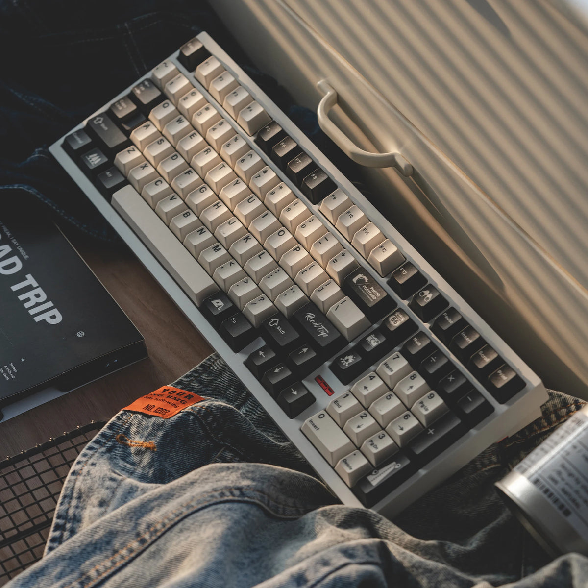 TUT Road Trip Dye Sub Keycap Set thick PBT Cherry Profile for keyboard ...