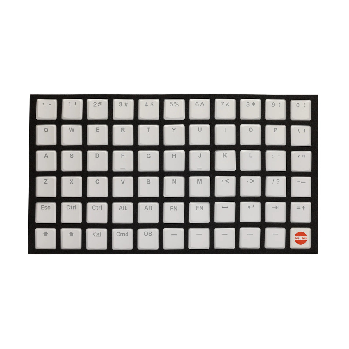 Taihao THT White Keycap Thins Low Profile Keycaps For Gaming Mechanica ...