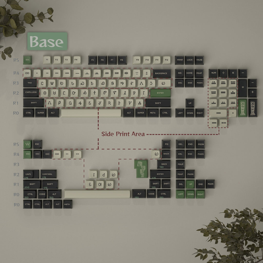 WP MAYA WDA Profile Paint Coat Keycap Set ABS for keyboard 87 tkl 104 ...