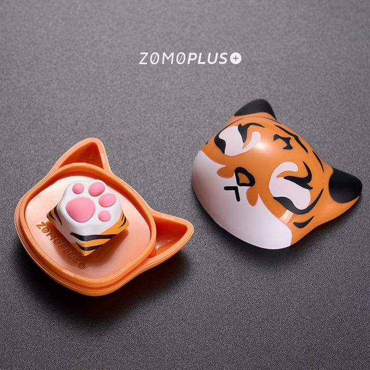 ZOMO PLUS Cute Cat Paw Keycap ABS & Silicon Artisan Keycap for Gaming ...