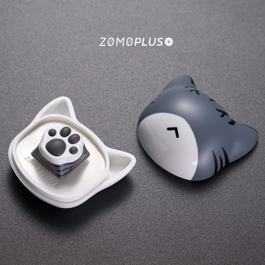 ZOMO PLUS Cute Cat Paw Keycap ABS & Silicon Artisan Keycap for Gaming ...