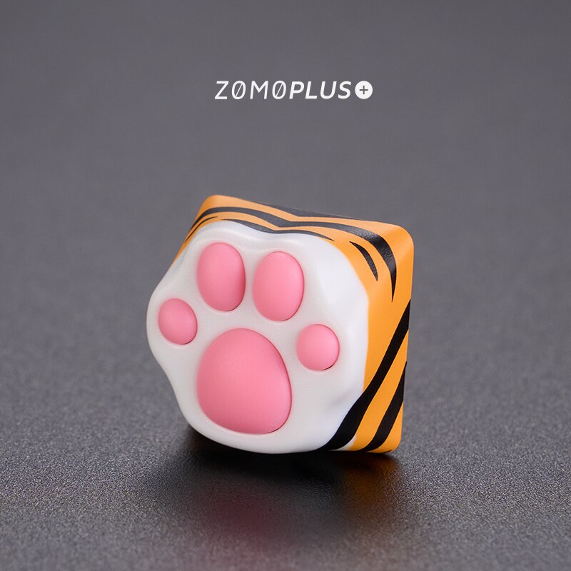ZOMO PLUS Cute Cat Paw Keycap ABS & Silicon Artisan Keycap for Gaming ...