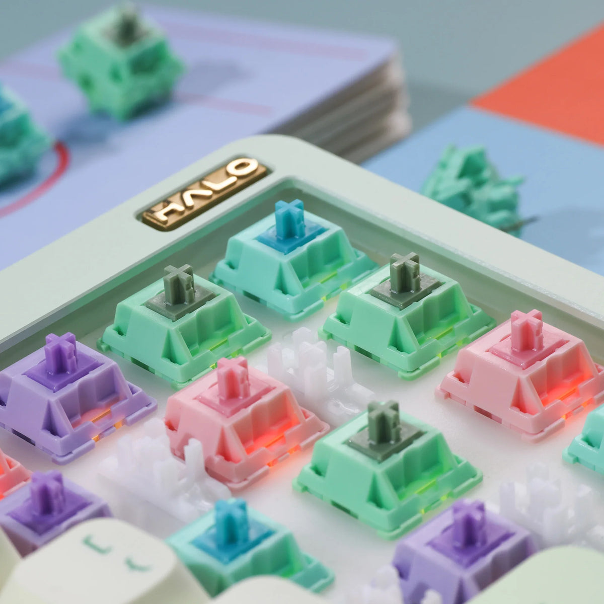 Zuoce Macaron Switch Linear MX Stem switch for Gaming Mechanical Keybo ...