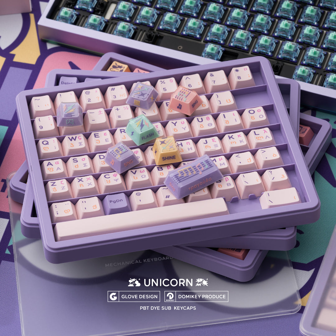 [CLOSED][GB] GLOVE x Domikey Unicorn Keycaps PBT Cherry profile Dye su ...