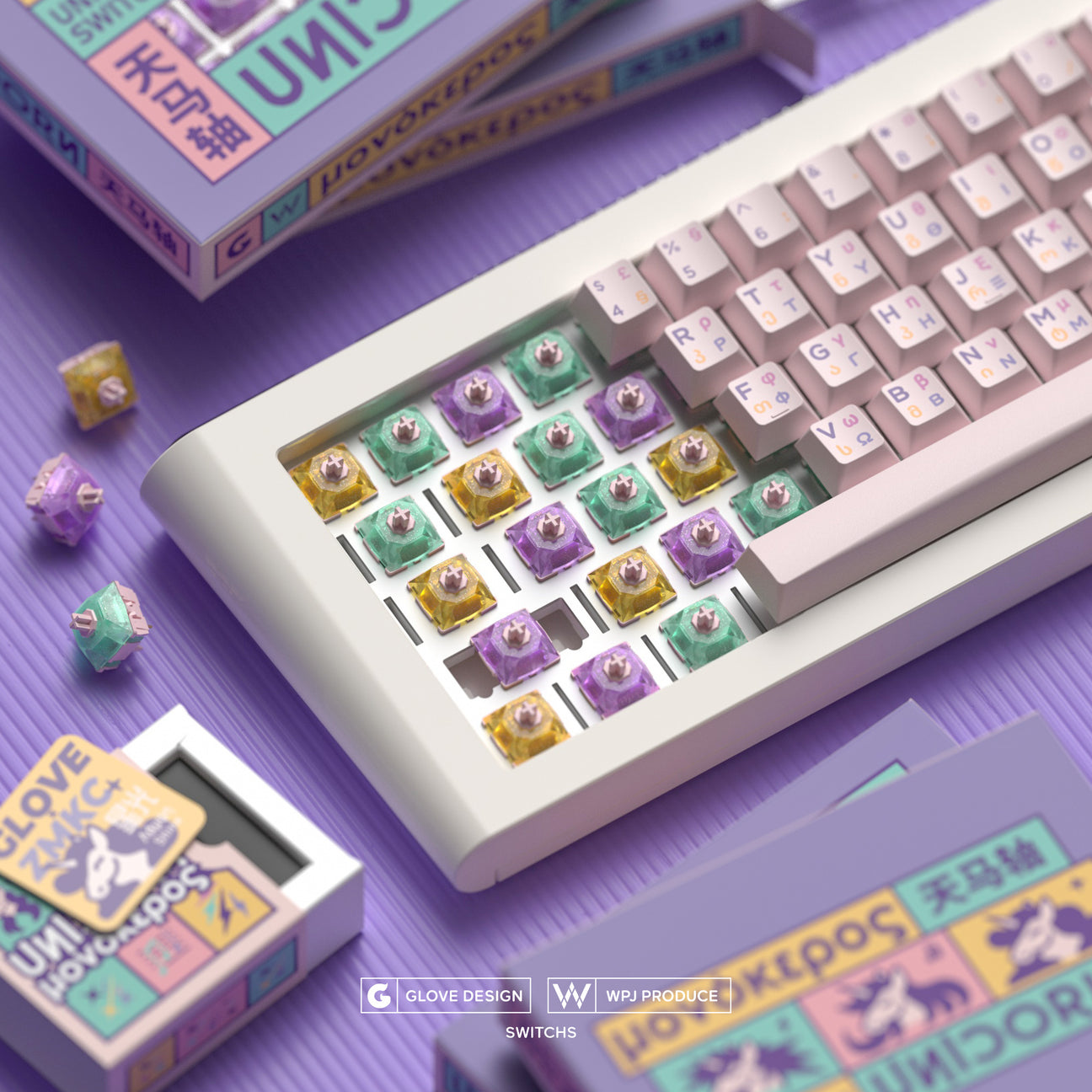 [CLOSED][GB] GLOVE x Domikey Unicorn Keycaps PBT Cherry profile Dye su – KPrepublic