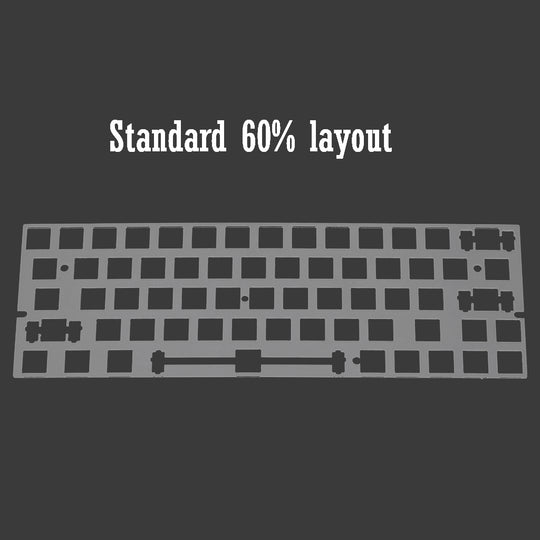 60% PC Plastic Mechanical Keyboard Plate 1,5mm thickness support xd60 ...