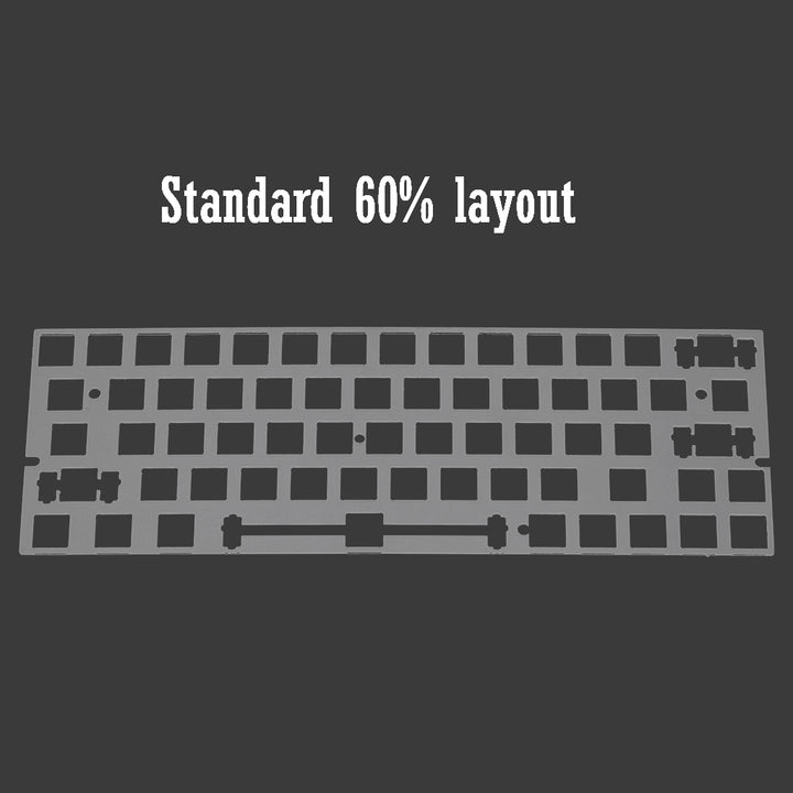 60% PC Plastic Mechanical Keyboard Plate 1,5mm thickness support xd60 ...