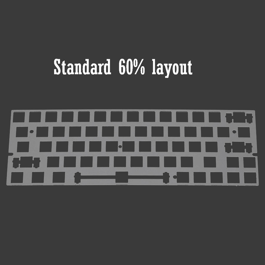 60% PC Plastic Mechanical Keyboard Plate 1,5mm thickness support xd60 ...